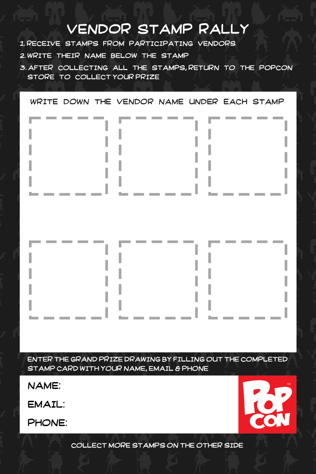 Stamp Rally | PopCon Indy