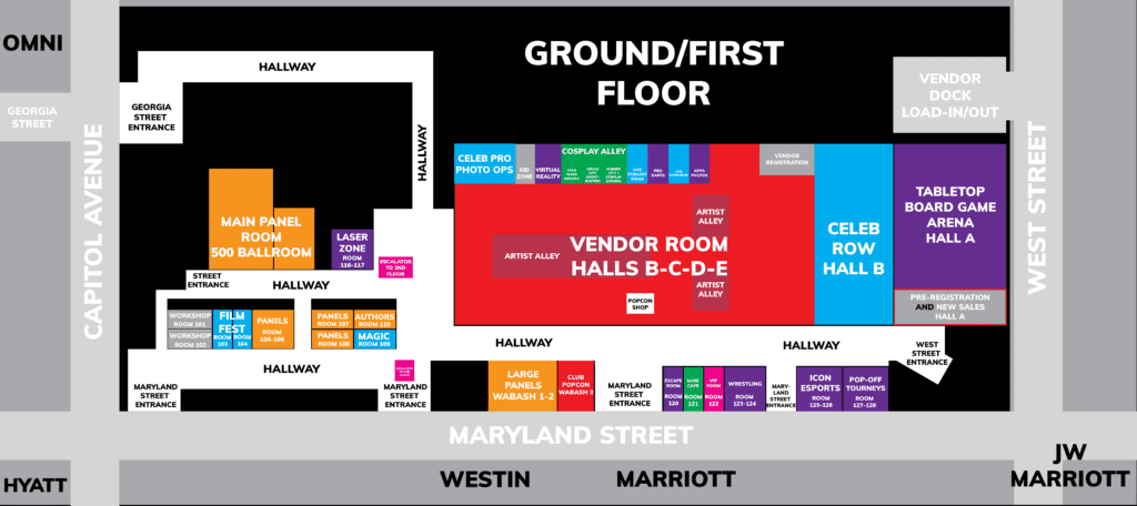 Map | PopCon Indy
