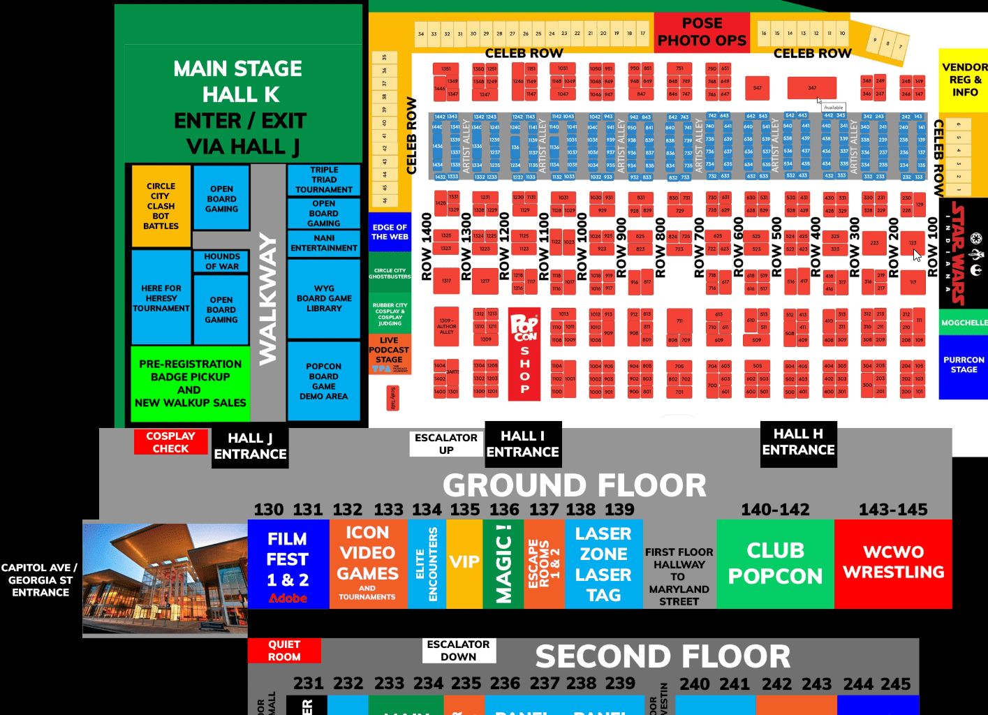 Map - PopCon Indy
